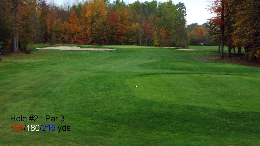 Hole #2 at Northern Pines Golf Club on Vimeo