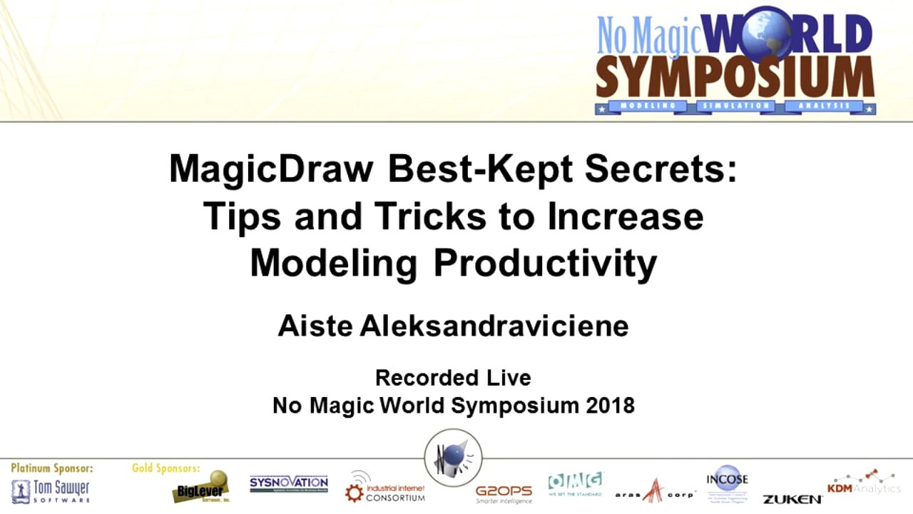 No Magic World Symposium 2018 Presentations - NMWS 2018 Tutorial ...