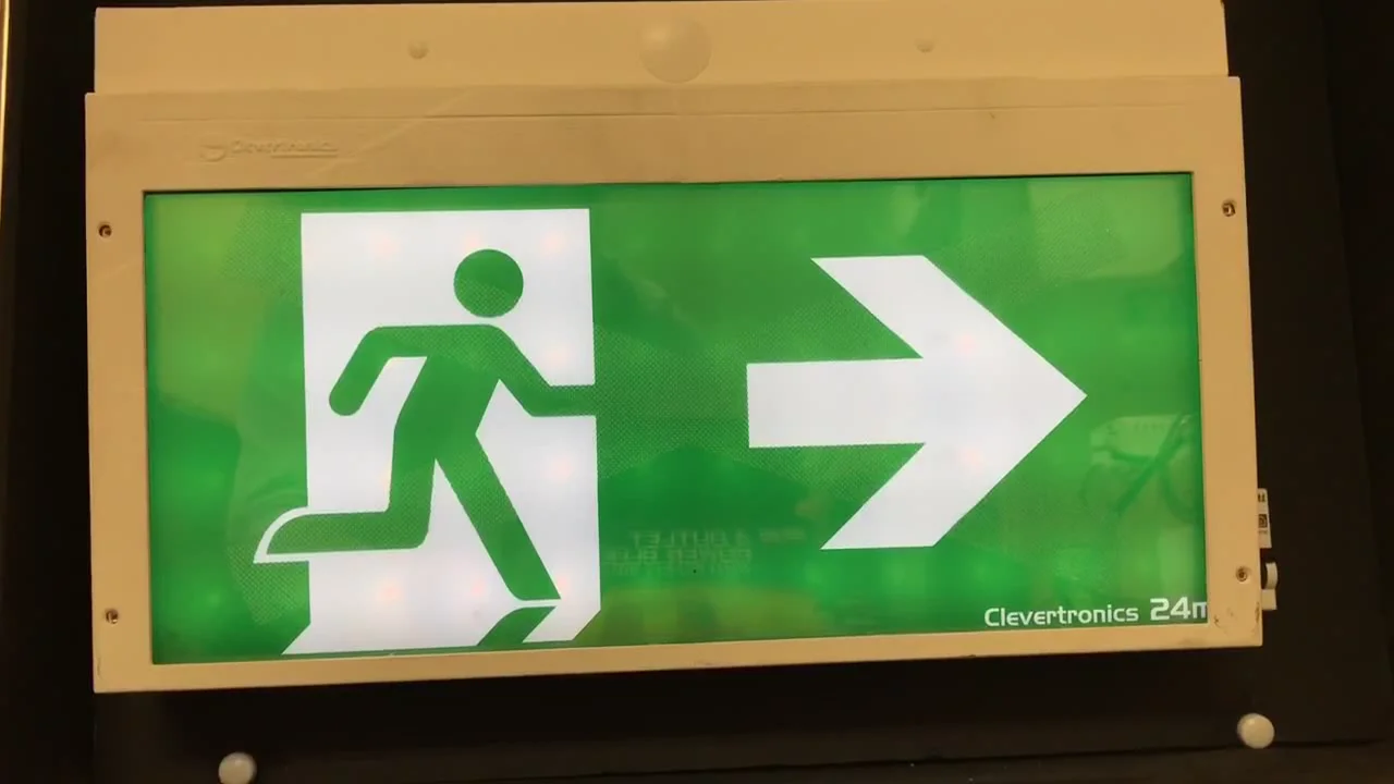 Clevertronics Dynamic EXIT Sign Normal RED X Mode on Vimeo