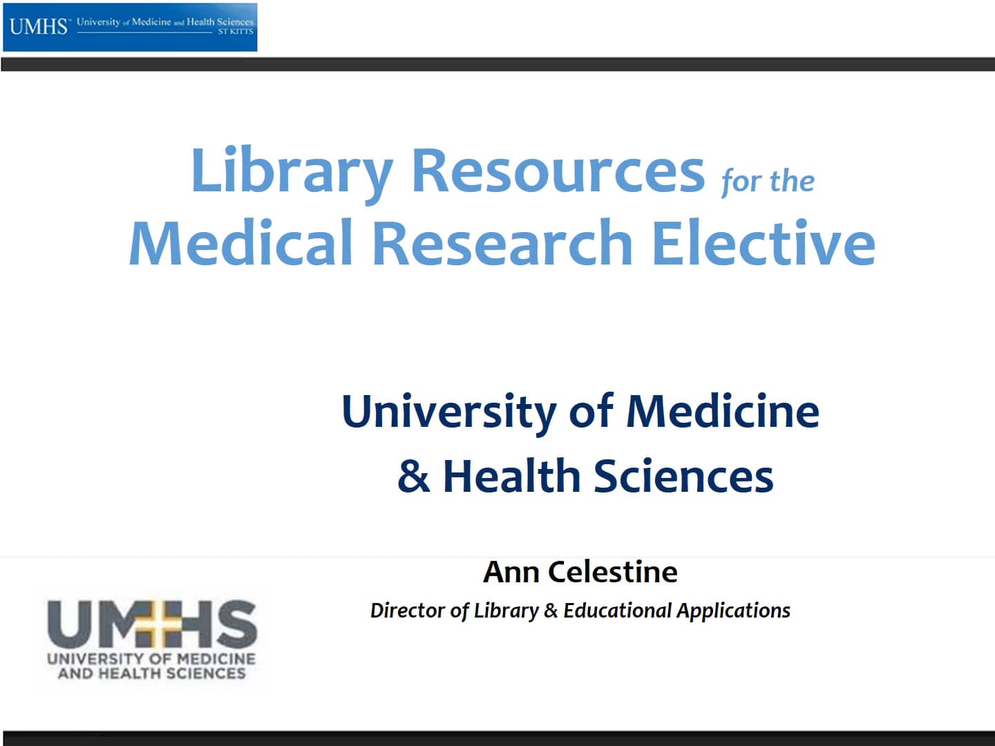 Medical Research Elective & the Anne Ross Library Resources on Vimeo