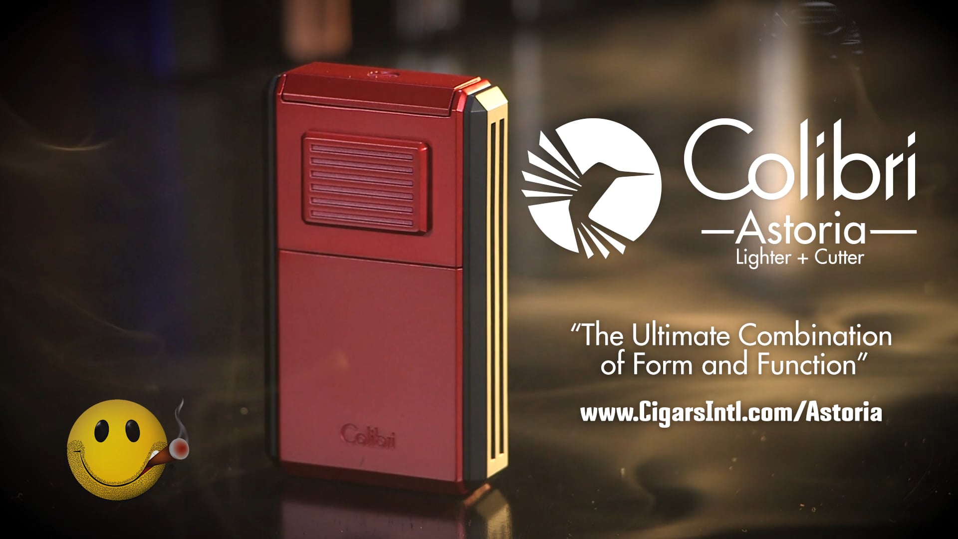 Colibri Astoria Lighter + Cutter - Overview - Cigars International on Vimeo