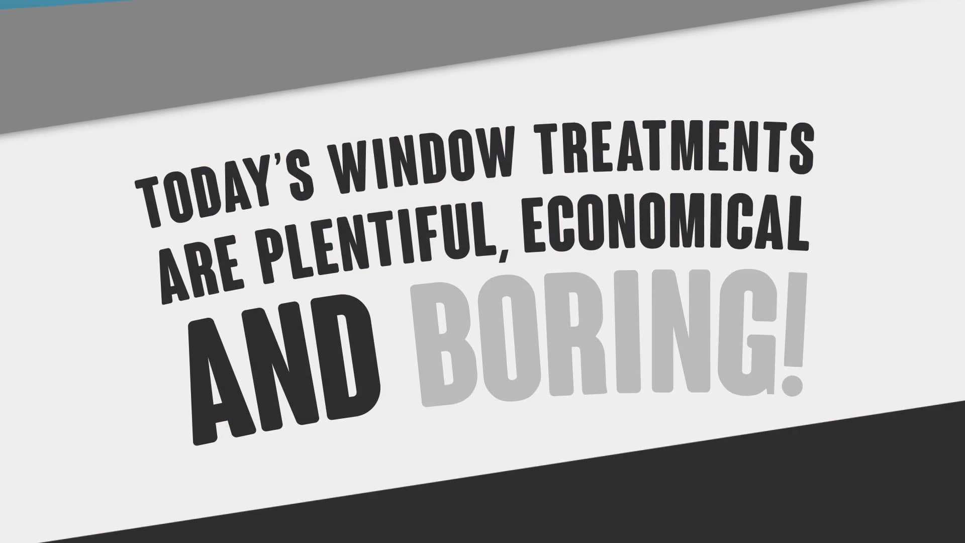 D-I-Y Cornice Frame Kit Ad on Vimeo