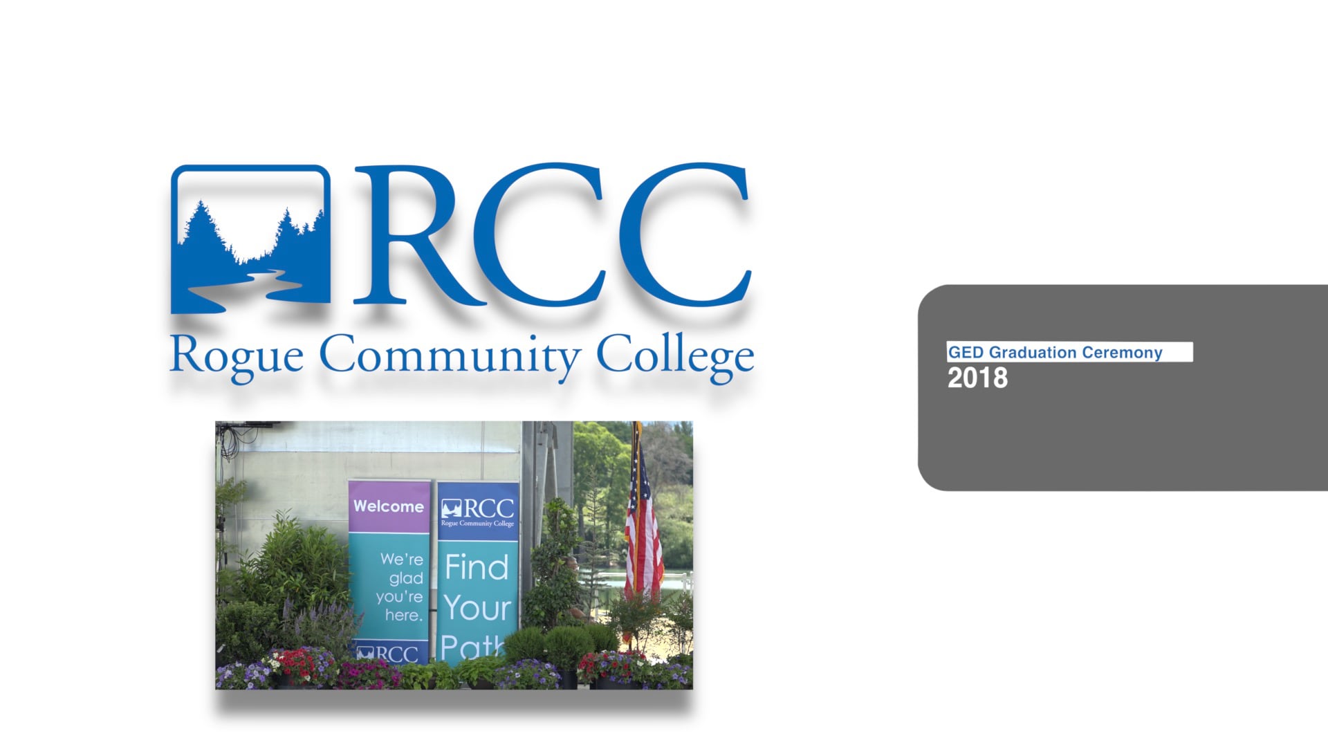 RCC GED Graduation Ceremony 2018 on Vimeo