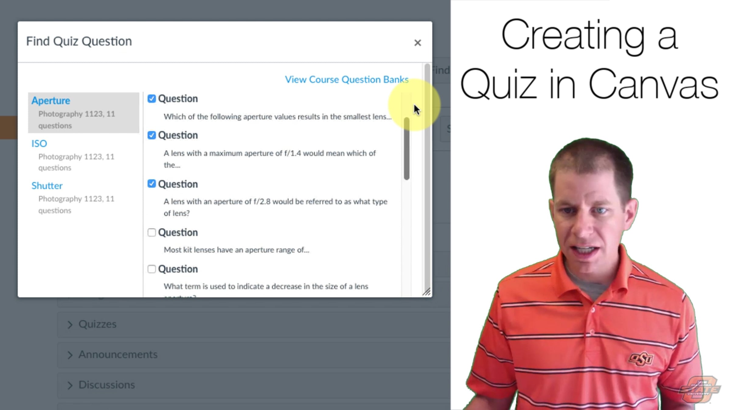 Canvas: Creating a quiz | Videos & Movies on Vimeo