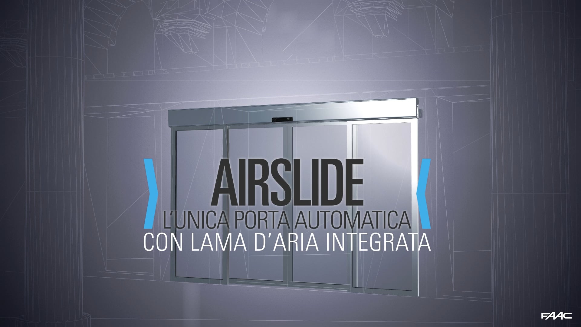 FAAC Airslide - Porta automatica con lama d'aria integrata - Versione ...