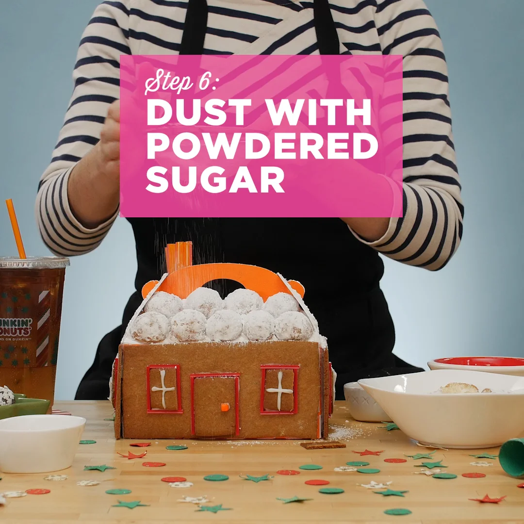 Dunkin Donuts DIY Munchkin Gingerbread House