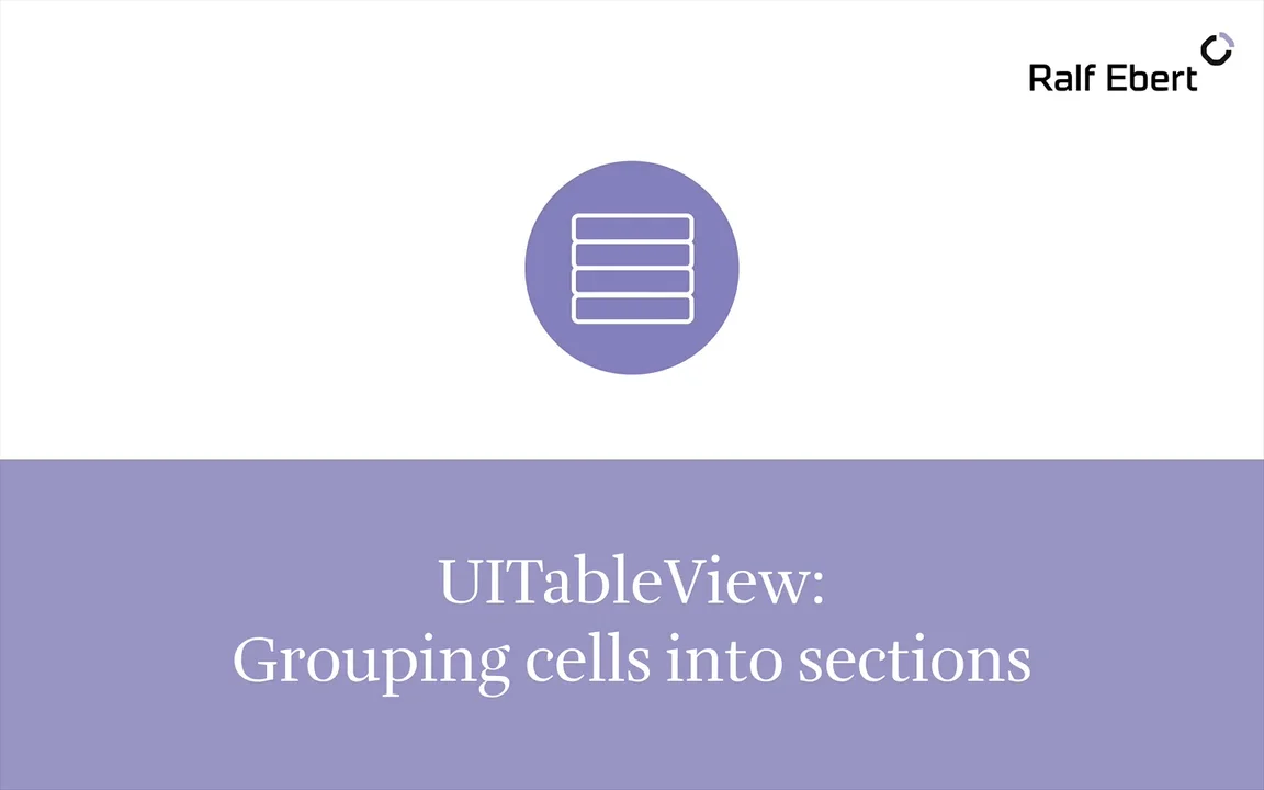 Swift Generics by example: Grouping UITableView cells into sections on Vimeo
