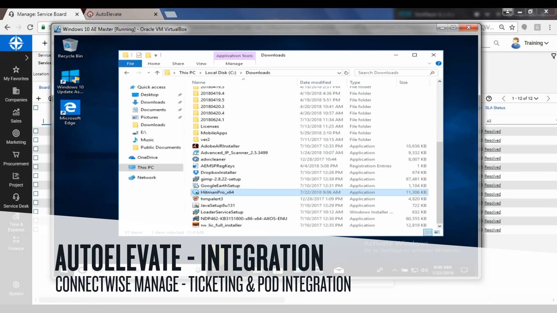 AutoElevate - ConnectWise Manage Ticketing & Pod Integration on Vimeo