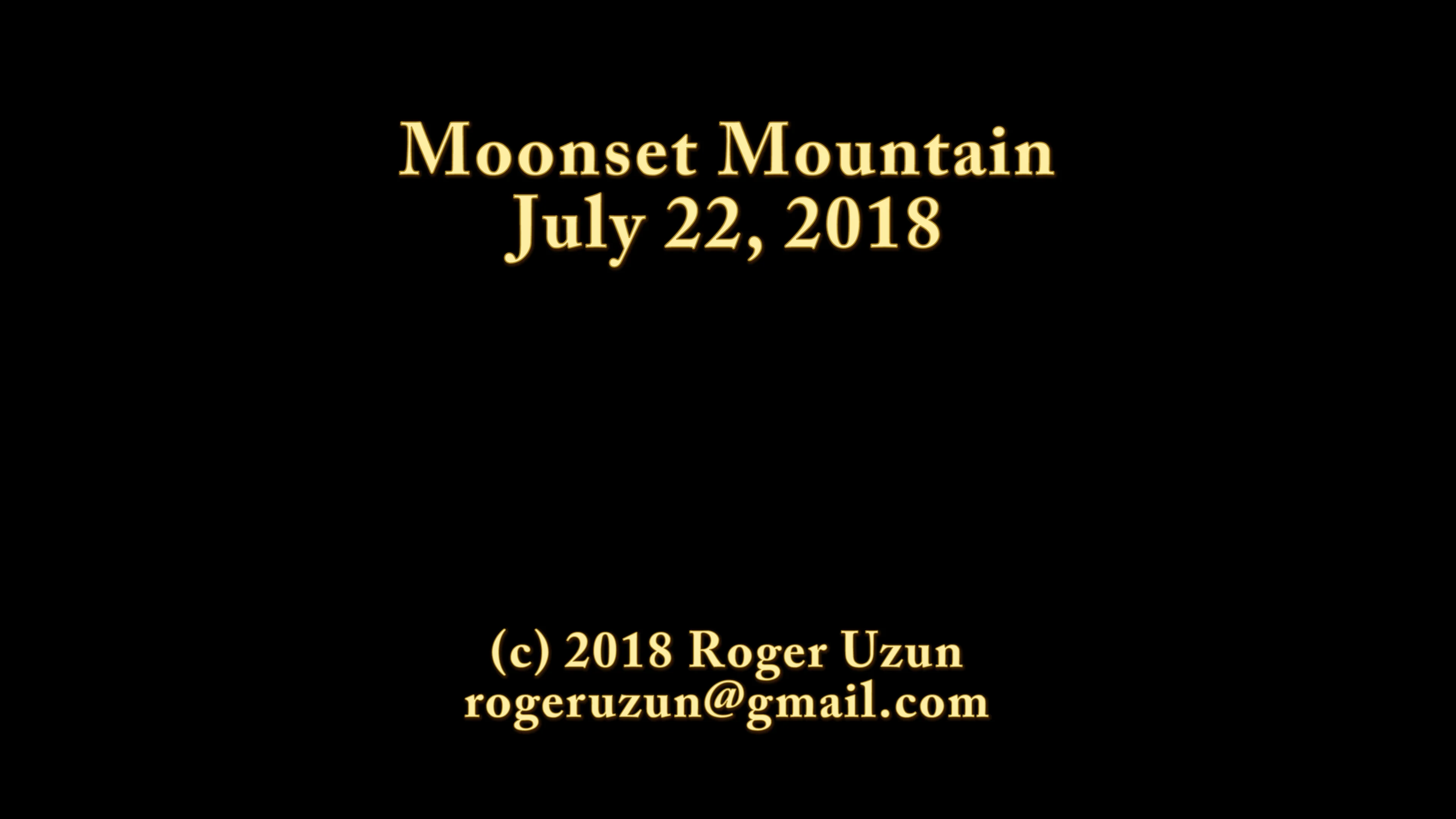 Moonset Mountain (4K UHD) on Vimeo