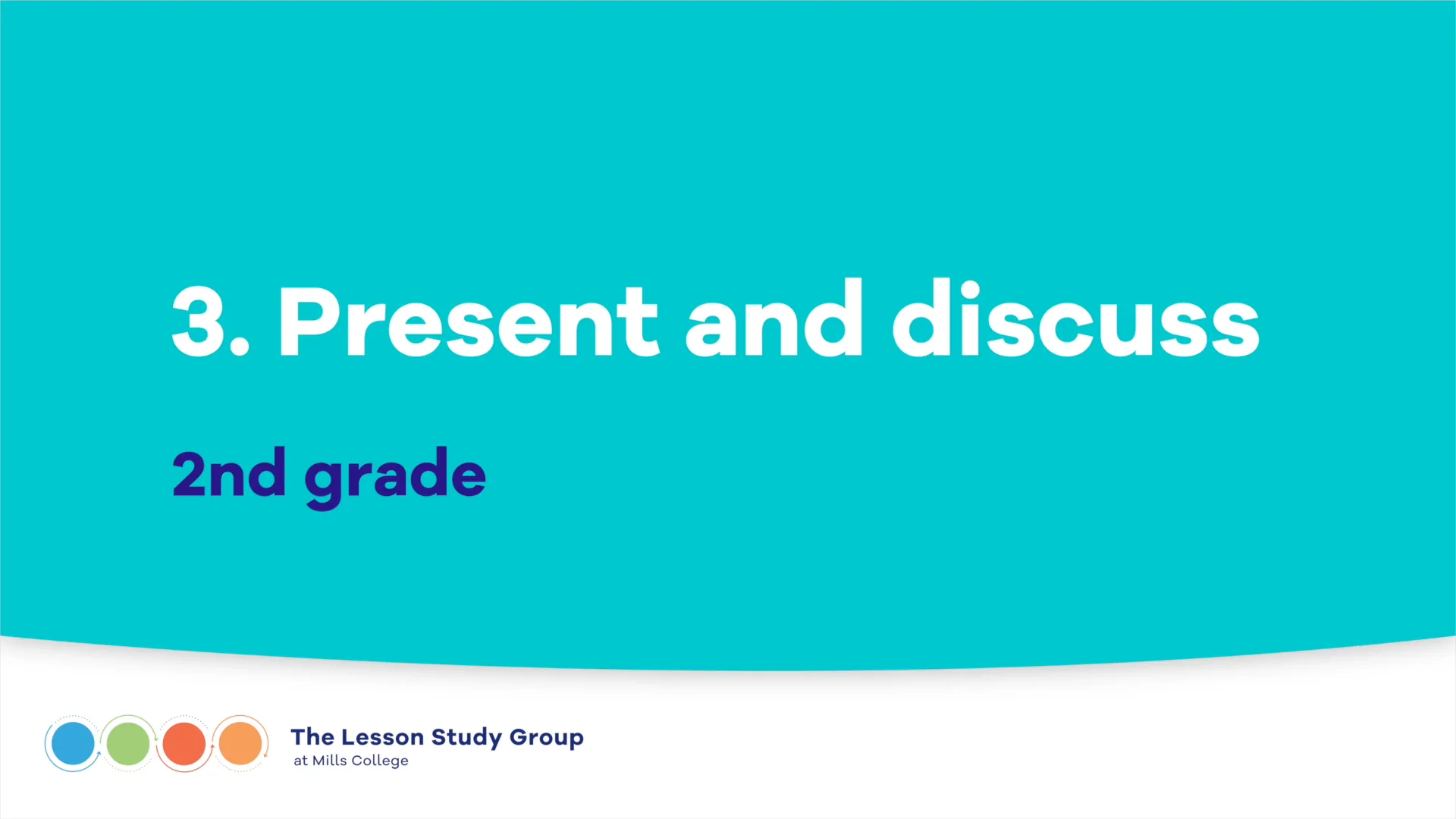 TTP Lesson Phase 3: Present and discuss (Grade 2 lesson)