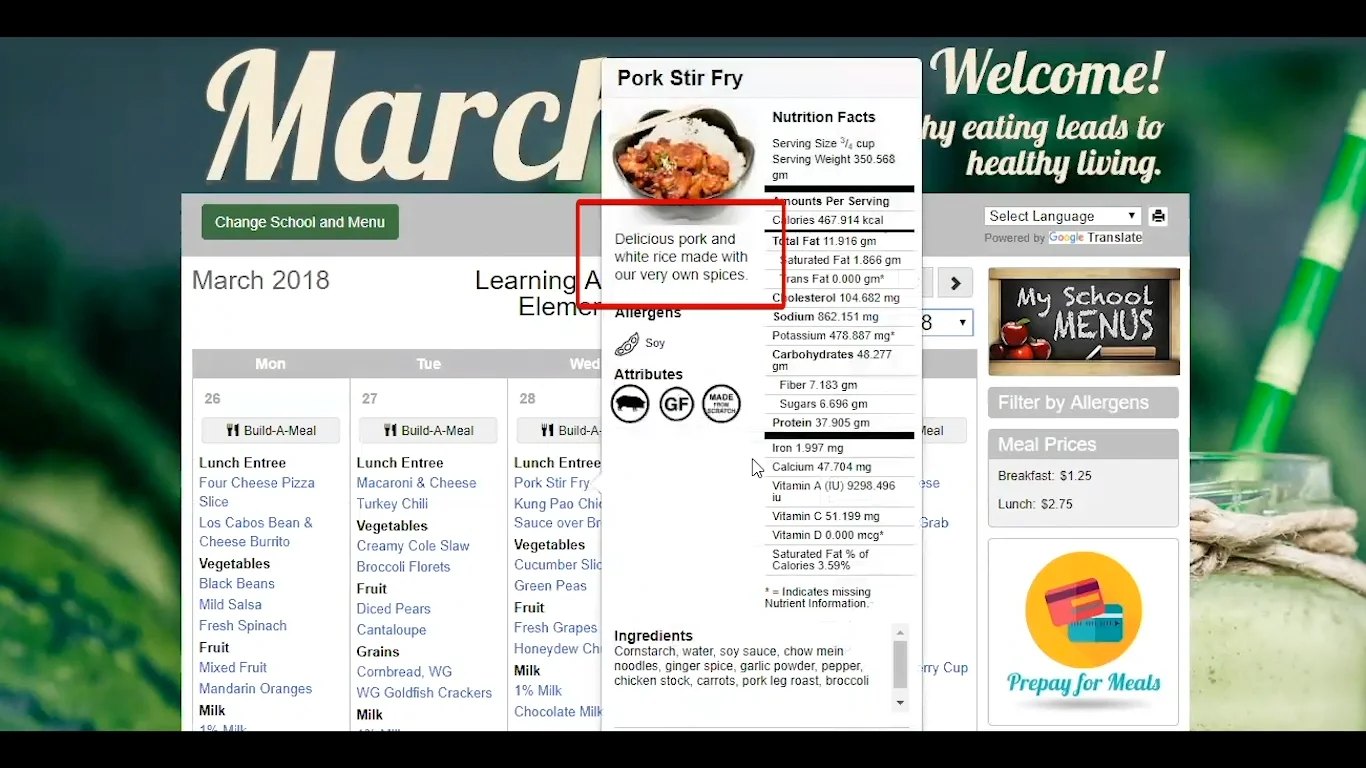 Online Menus Tutorial