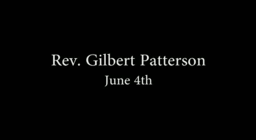 Rev. Gilbert Patterson, COME, 1968