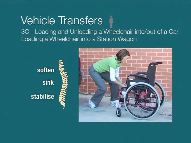 3C Loading and Unloading a Wheelchair into/out of a Car - 1 Worker