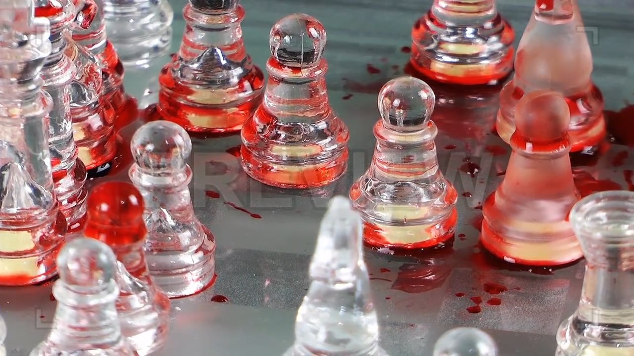 Bloody Pieces Of Chess Stock Video on Vimeo