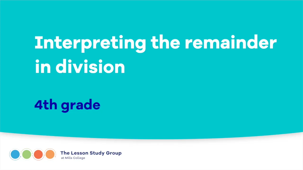 Interpreting the remainder in division