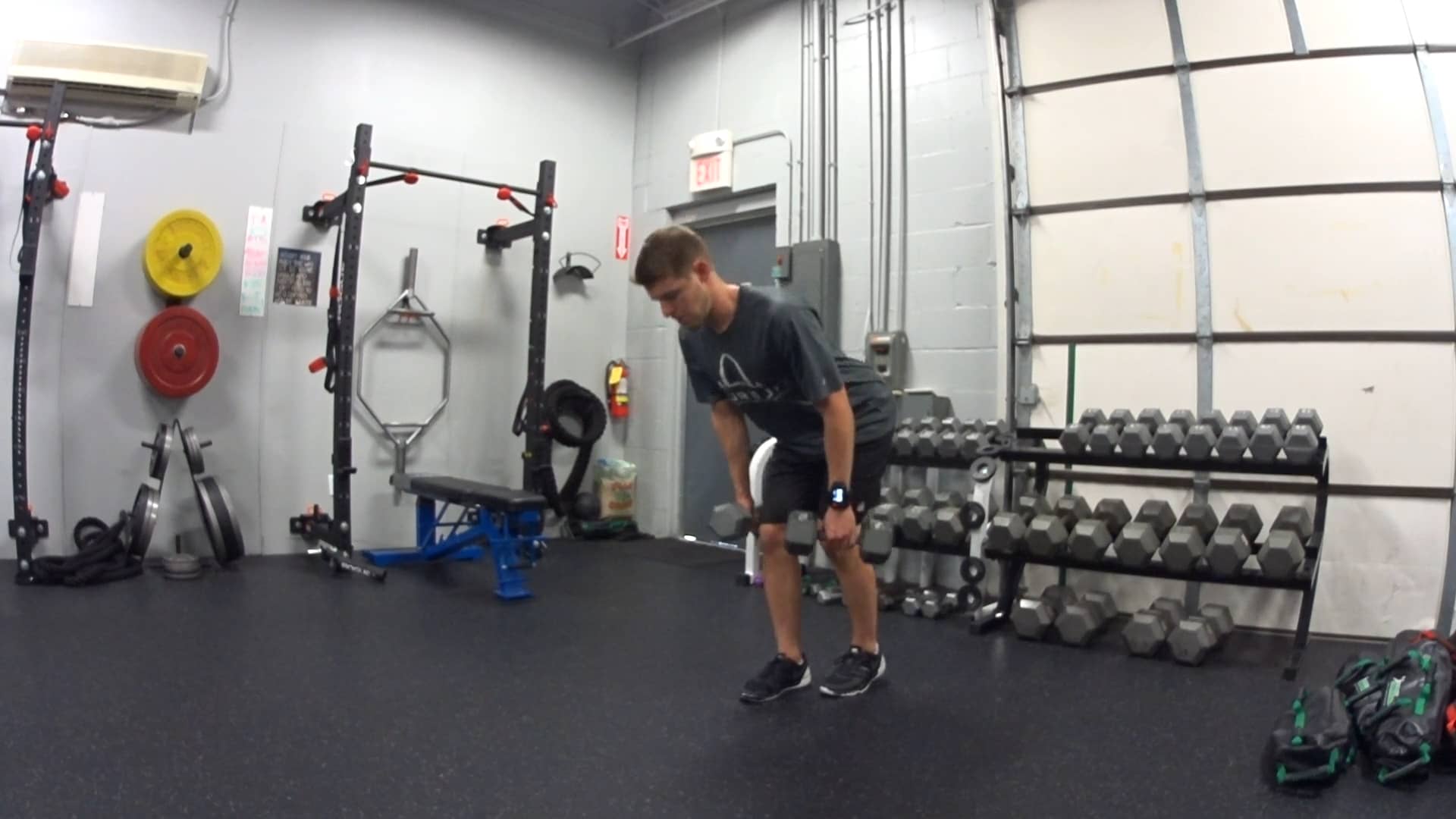 DB Staggered Stance Hip Hinge on Vimeo