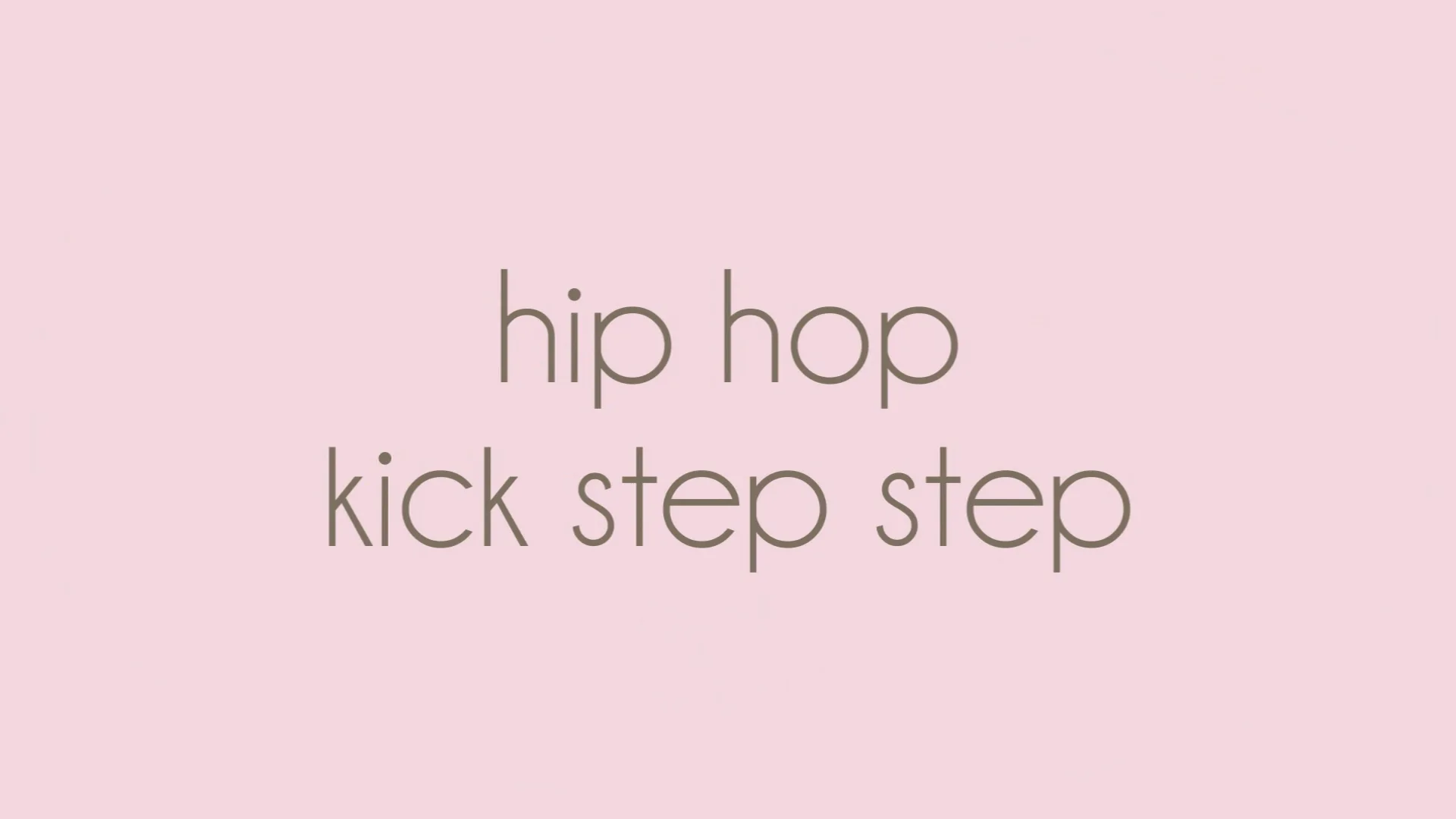 Step Library Hip Hop - HIP HOP - KICK STEP STEP on Vimeo
