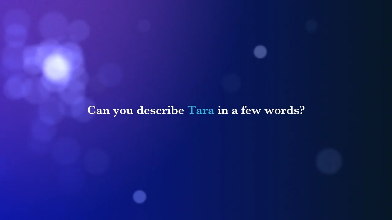 Who is Tara Oldridge? on Vimeo