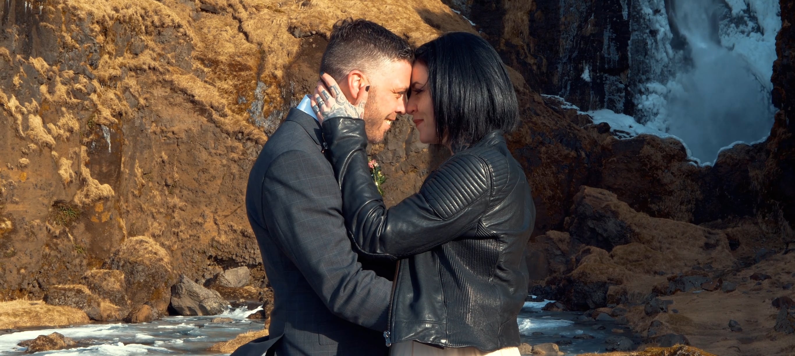 The Wedding of Holly & Colin | Secret Waterfall in Iceland | Iceland ...