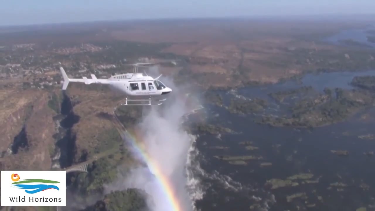Wild Horizons Helicopter Flight Over Victoria Falls on Vimeo