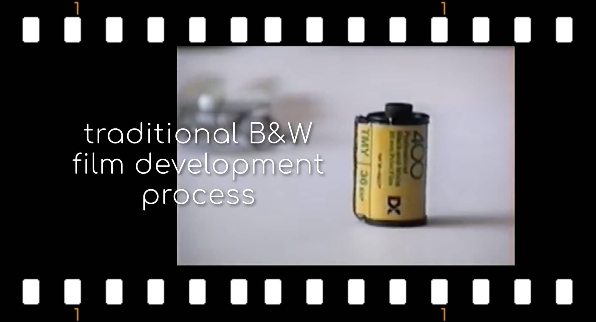 black & white film development process on Vimeo