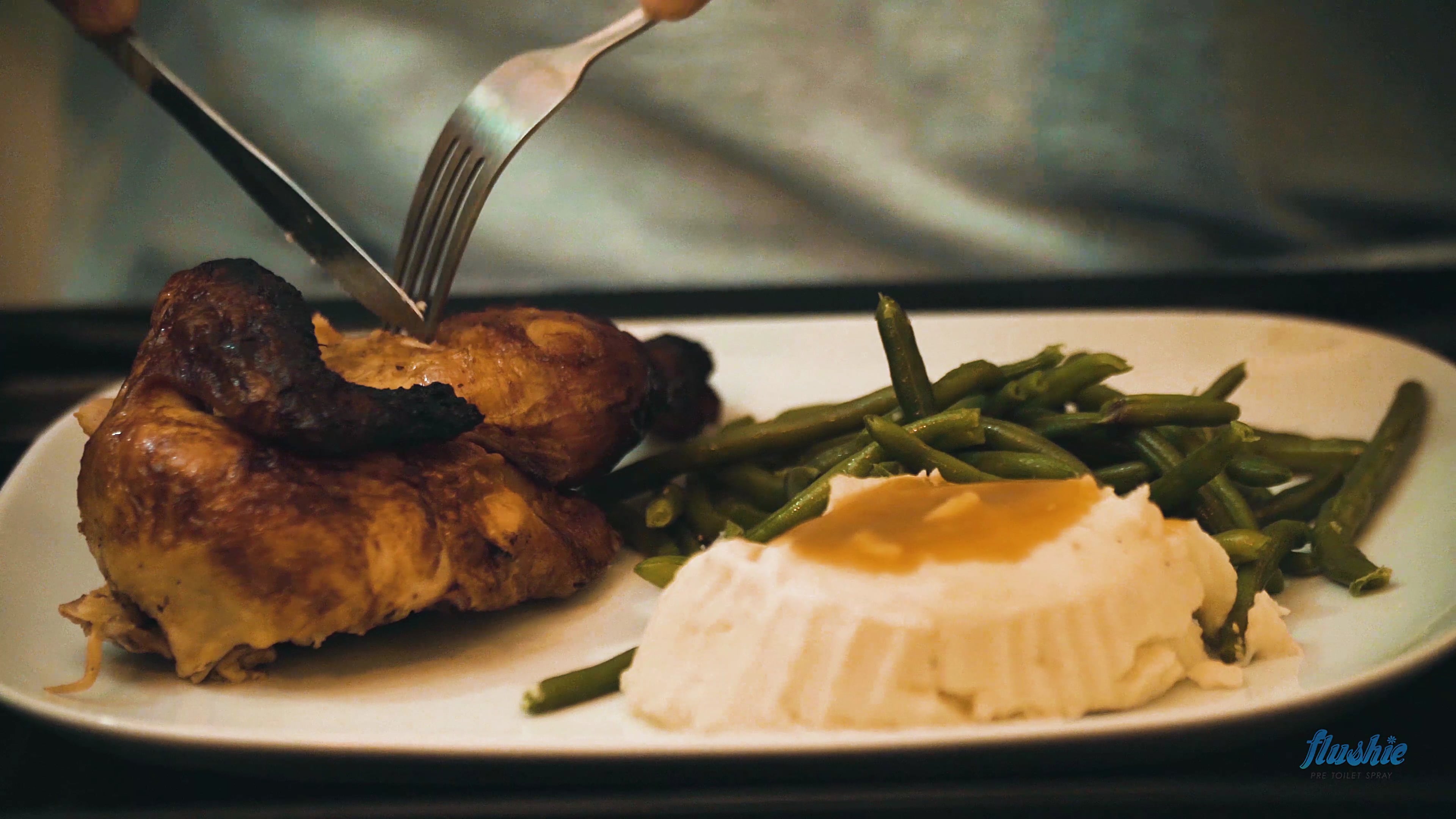 Flushie: Bathroom Dinner on Vimeo