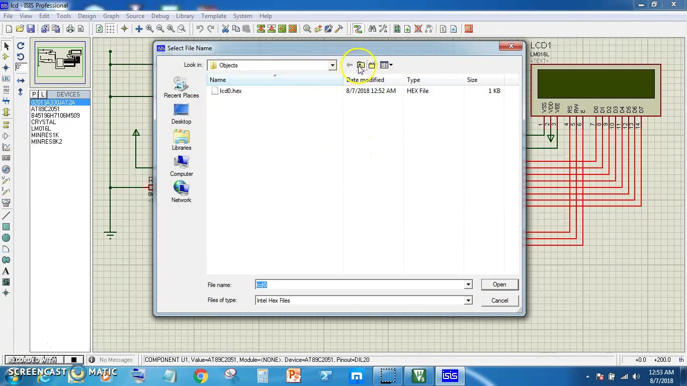 Interfacing LCD using AT89C2051 Microcontroller in Proteus on Vimeo