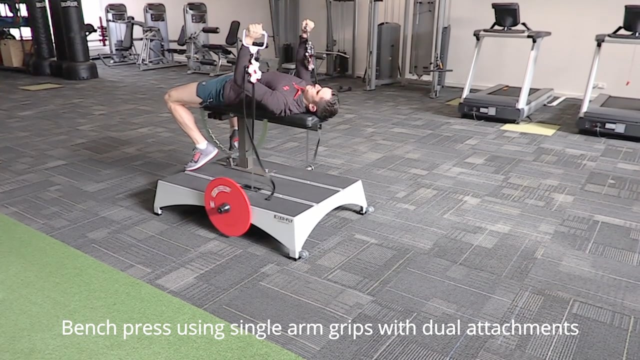 Bench Press with Exerfly Flywheel Machine on Vimeo