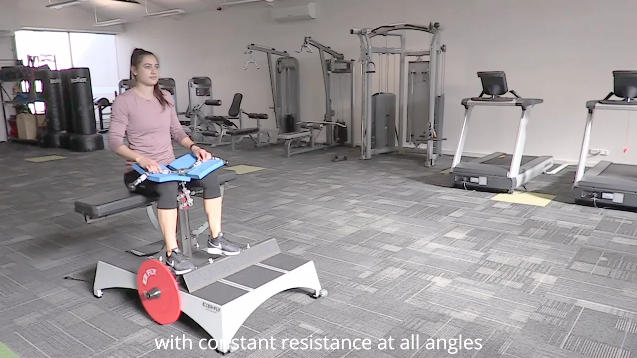 Calf Raises with the Exerfly Flywheel Machine on Vimeo