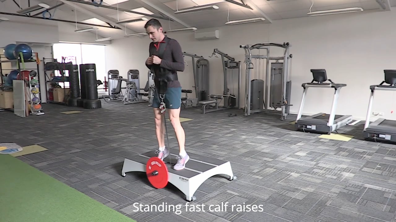 Standing calf raises with Exerfly Flywheel Machine on Vimeo