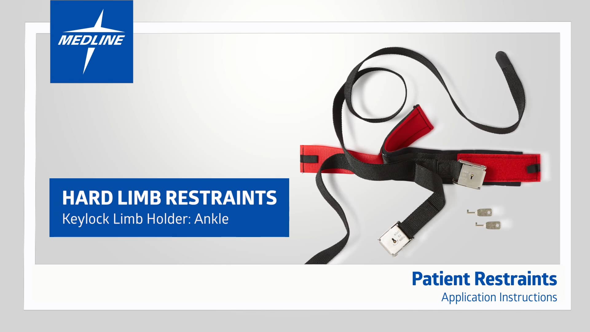 Hard Limb Restraints: Keylock Limb Holder - Ankle on Vimeo