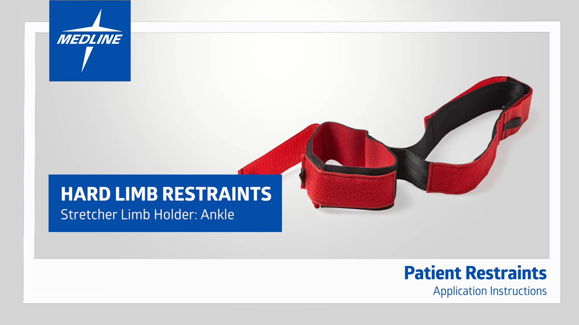 Hard Limb Restraints: Ankle Cuff, Stretcher on Vimeo
