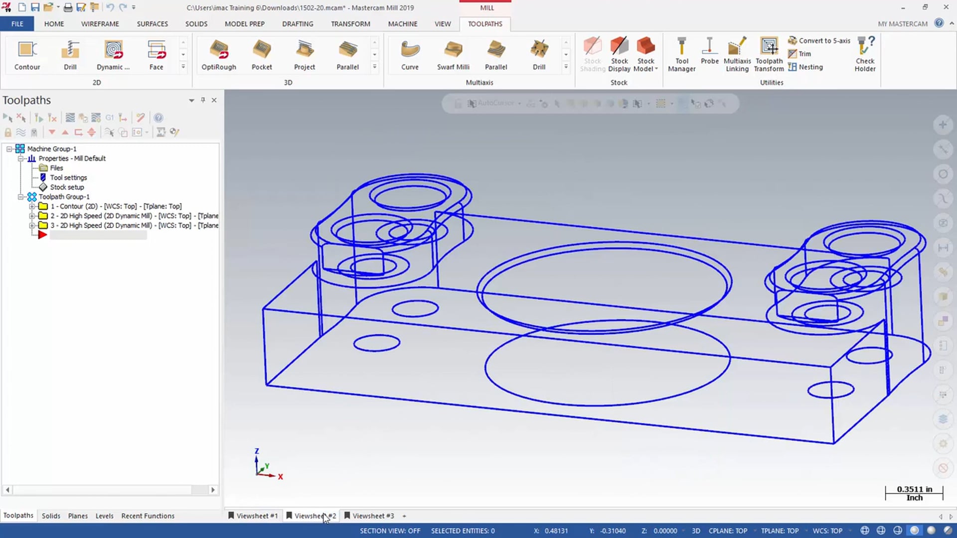 Mastercam 2019 Library - 2D and 3D Wireframe Chaining Mastercam 2019 Library - 2D and 3D Wireframe Chaining