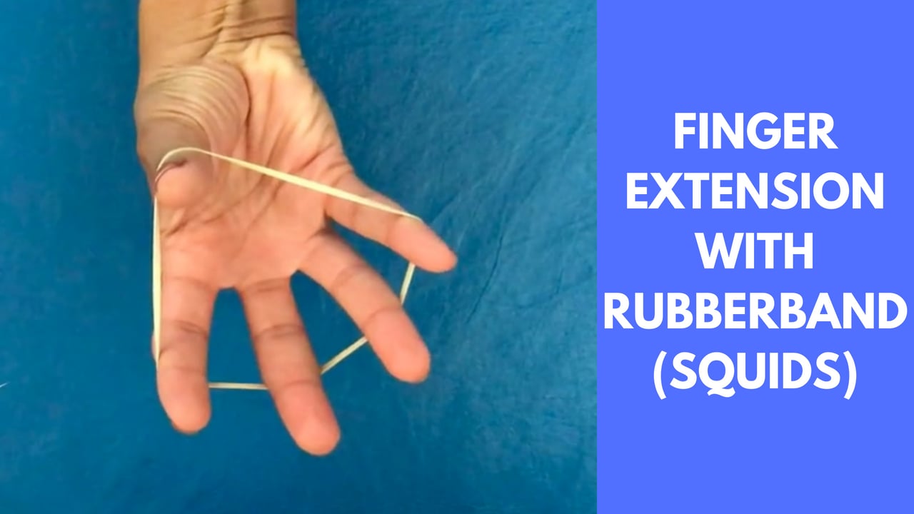 Finger Extension with Rubberband | Performance Physical Therapy on Vimeo