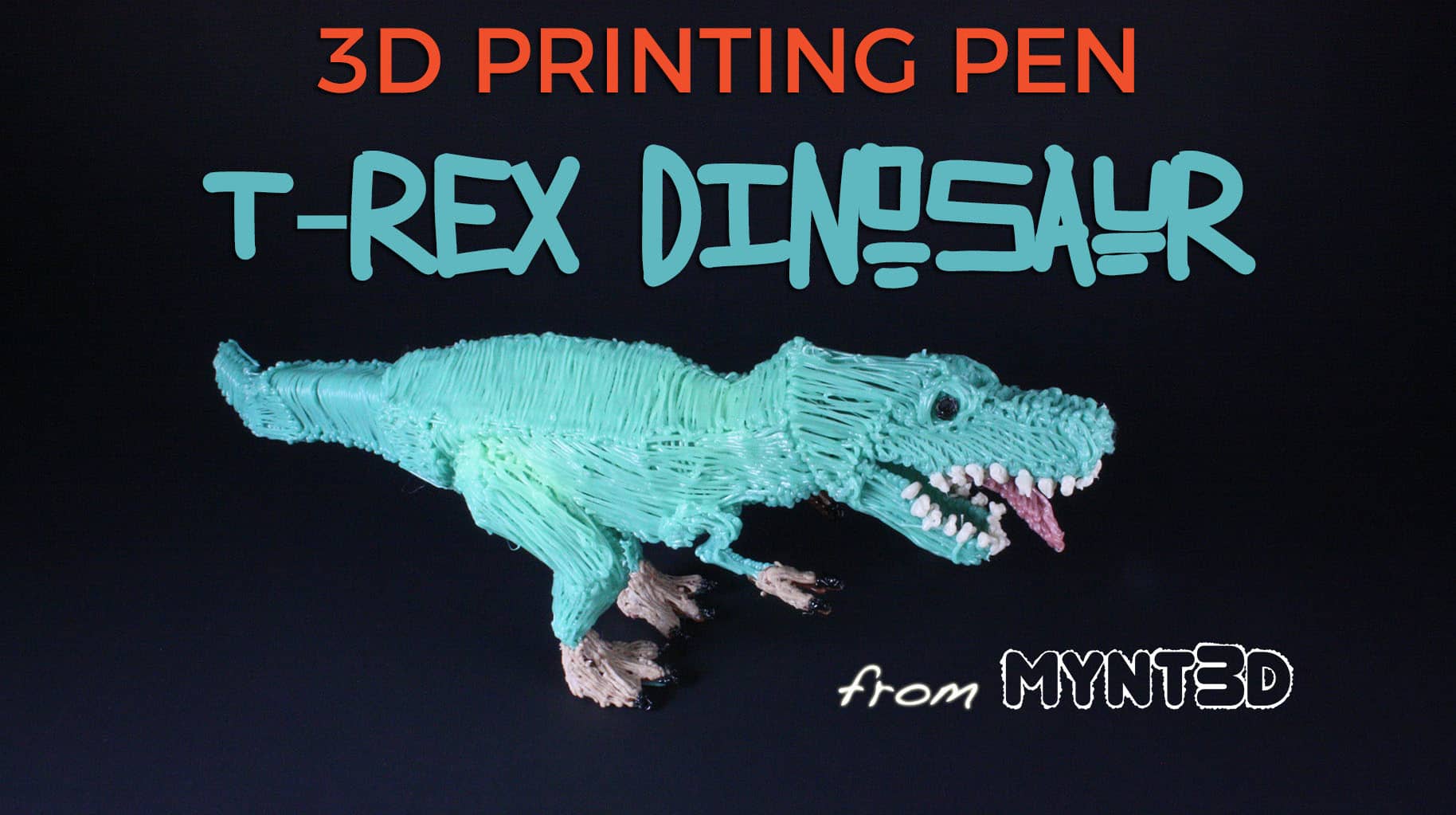 T-Rex Dinosaur 3D Pen Project on Vimeo