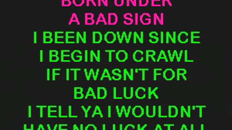 Albert King Born Under A Bad Sign