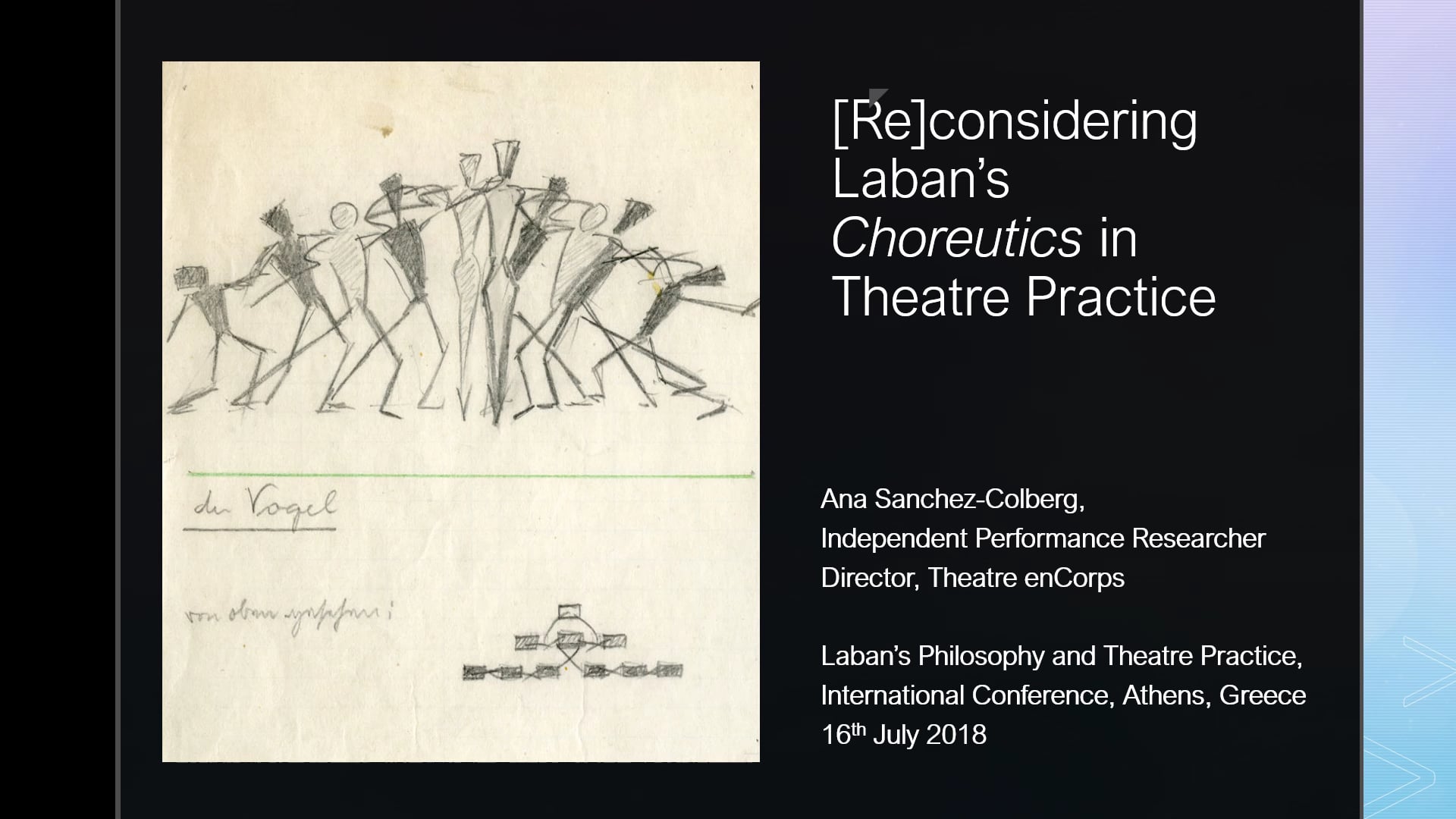 Reconsidering Laban’s Choreutics in Theatre Practice on Vimeo