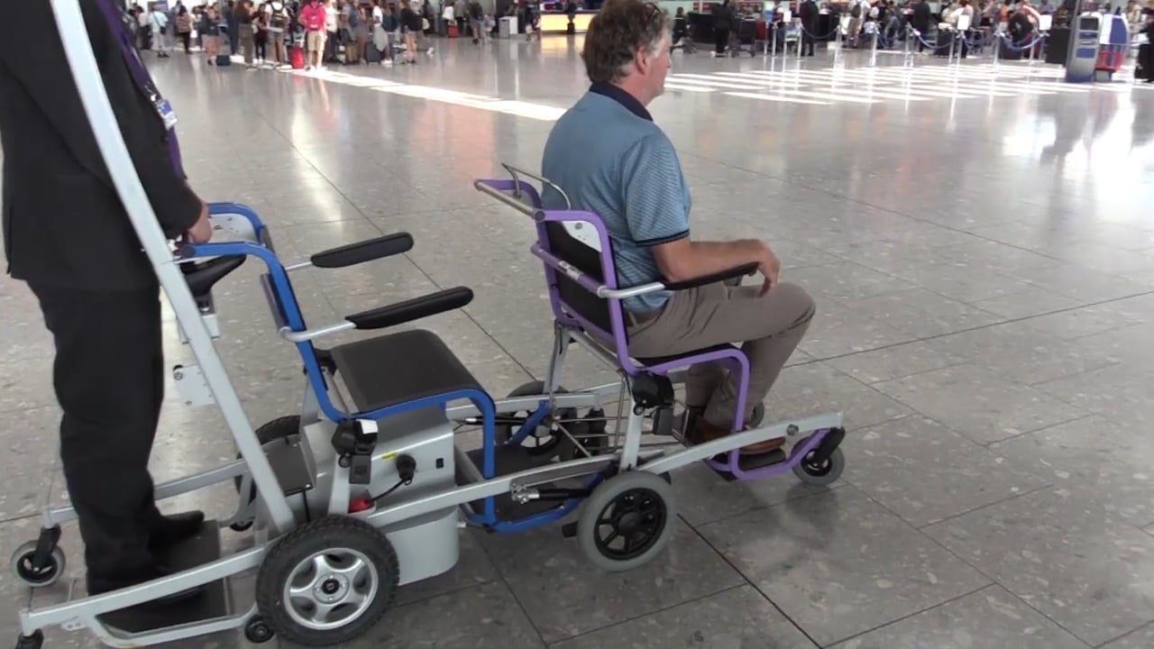 e-Mobby with electric device to connect Mobby wheelchairs on Vimeo