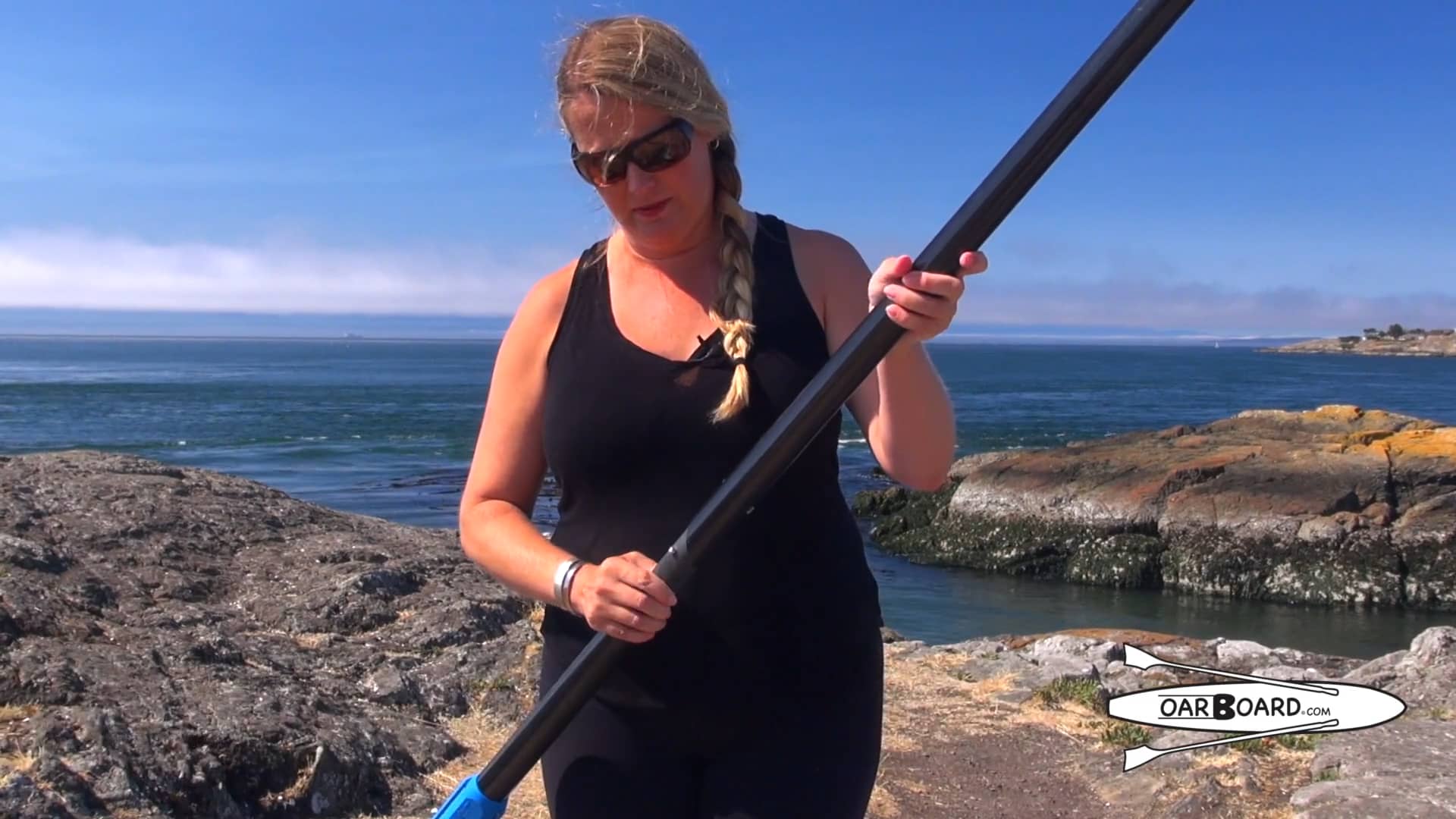 Assembling your Two-part Oars to row the Oar Board® Rower on Vimeo