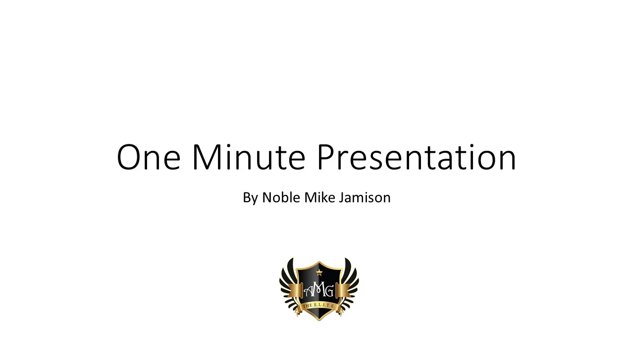 One Minute Presentation Training on Vimeo