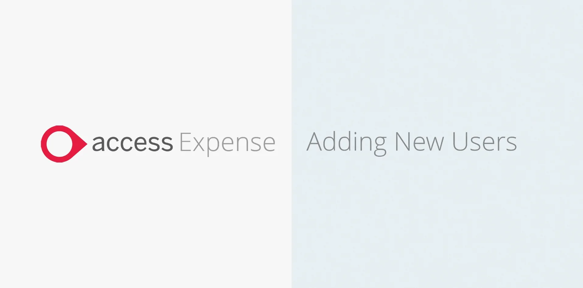 Access Expense - Administrator - Adding Users on Vimeo