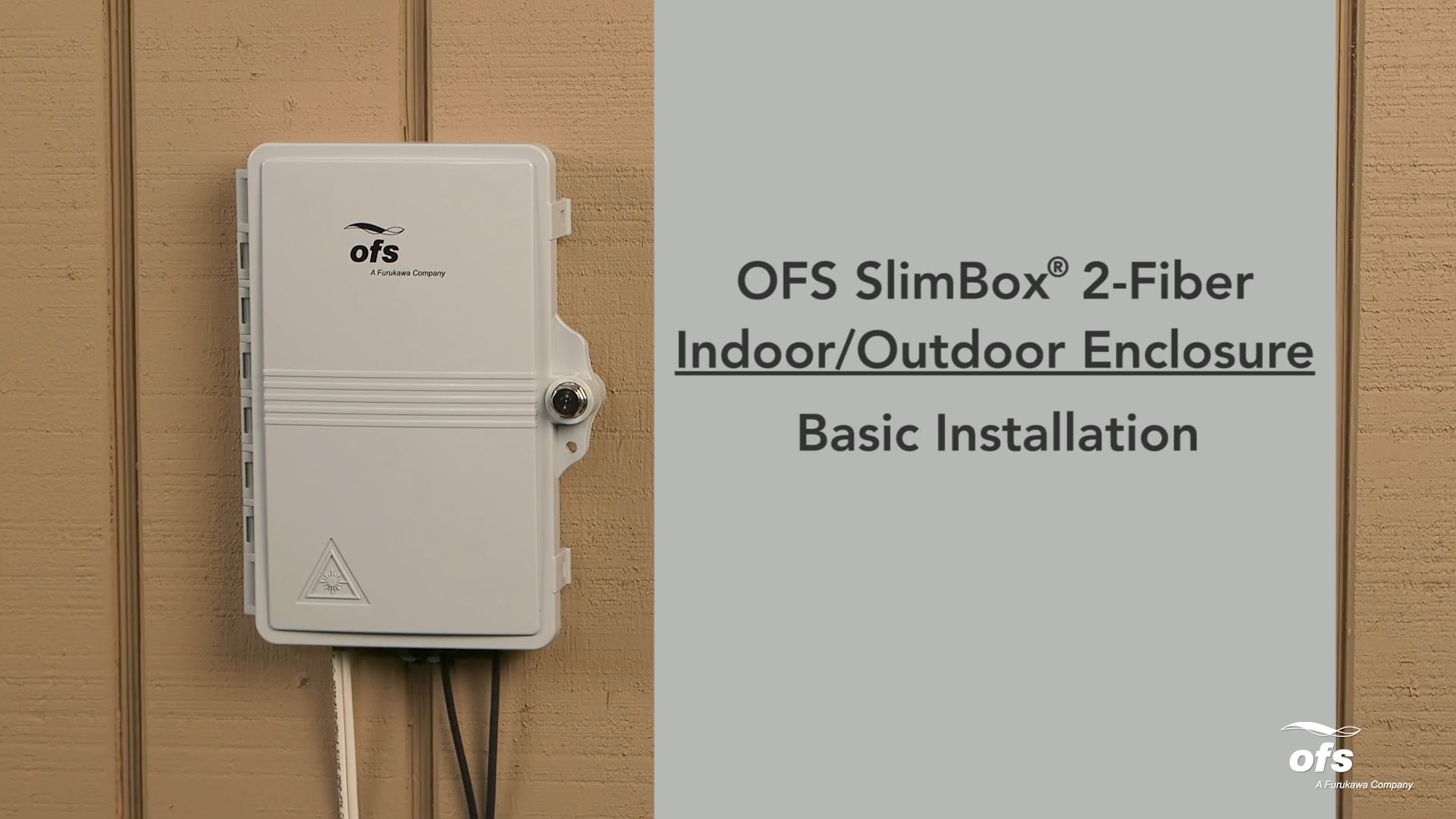 SlimBox® 2-Fiber Enclosure Basic Installation on Vimeo