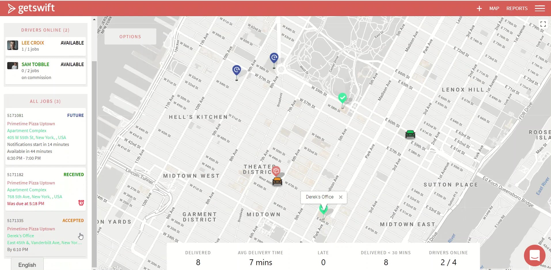 Tracking your driver on the dispatch map on Vimeo