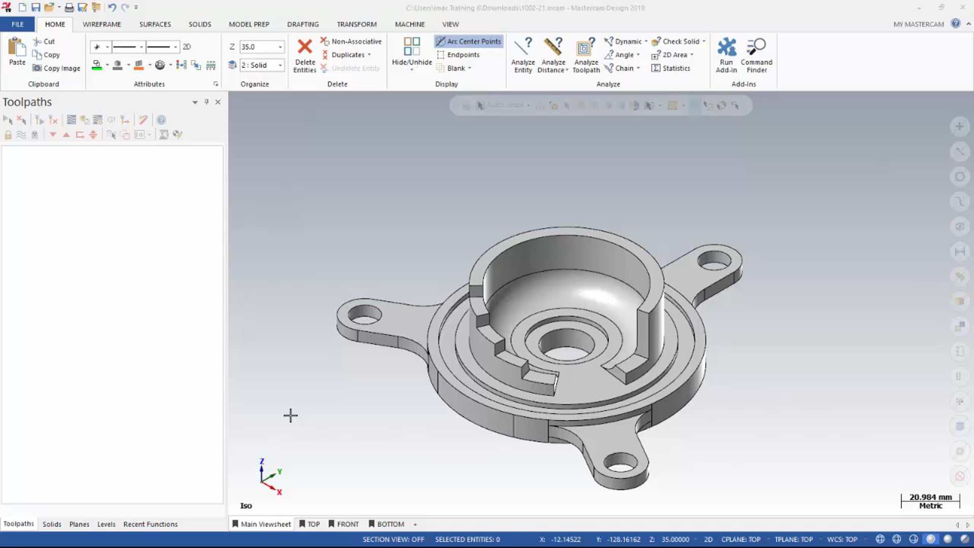 Mastercam 2019 Library - Interface Overview Mastercam 2019 Library - Interface Overview