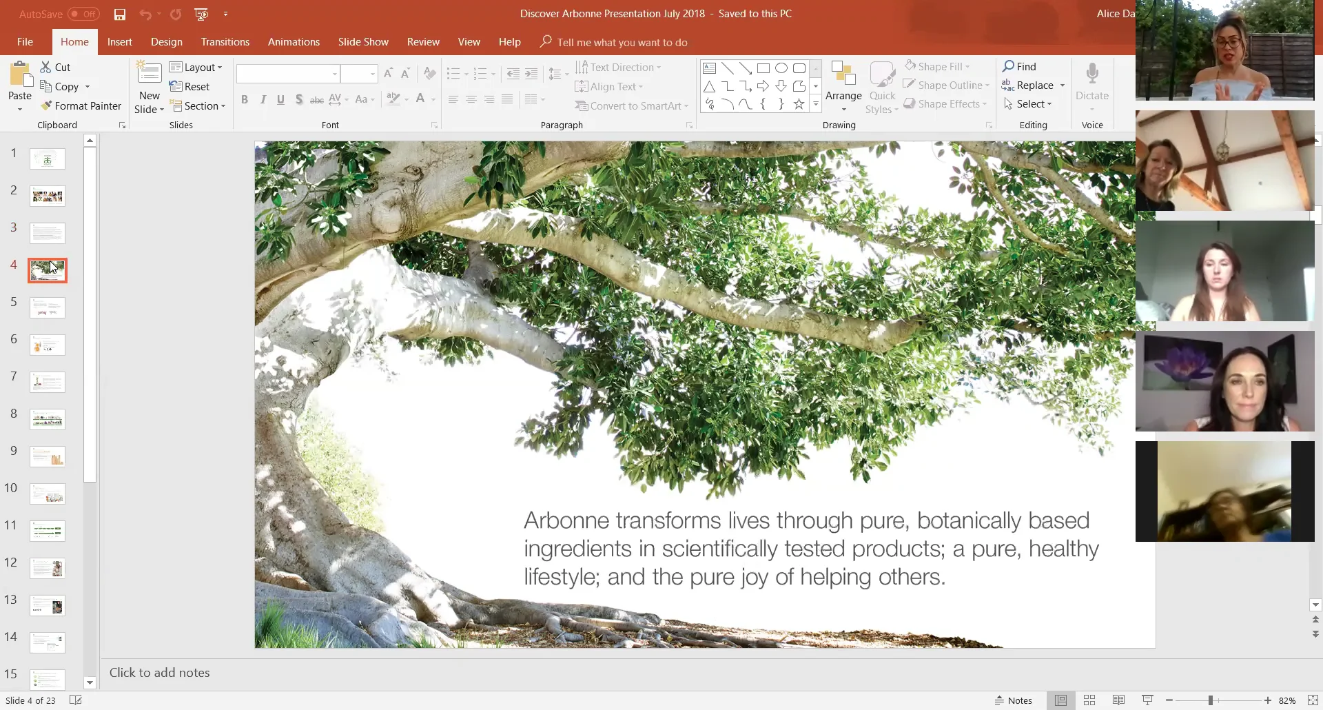 Discover Arbonne call with Donna Evans (RVP), Alice Dartnell (DM) and ...