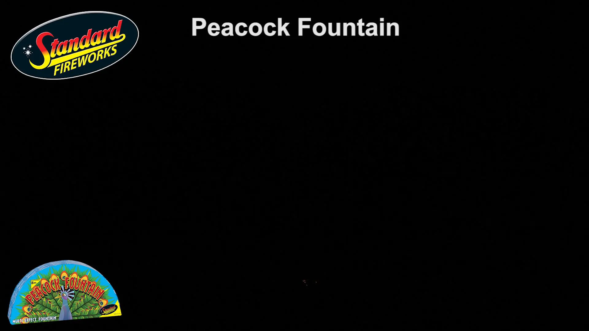 Peacock Fountain - Standard Fireworks