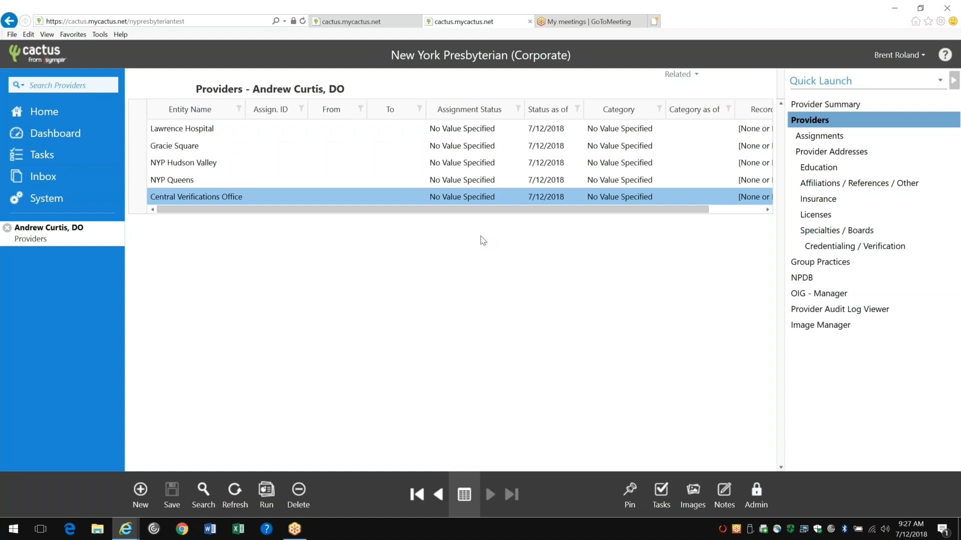 Cactus: Credentialing and Verifications (NYP MSO) on Vimeo