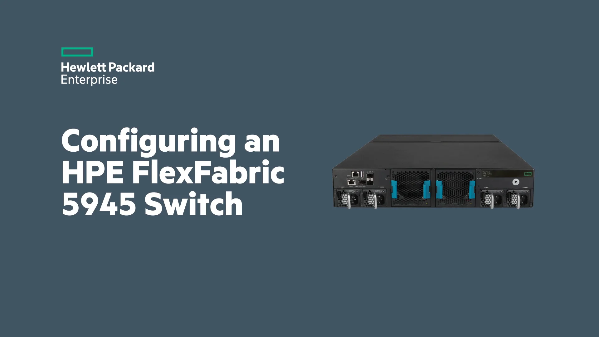 OCA Tips & Tricks - HPE FlexFabric 5945 Switch Series (Leopard) on Vimeo