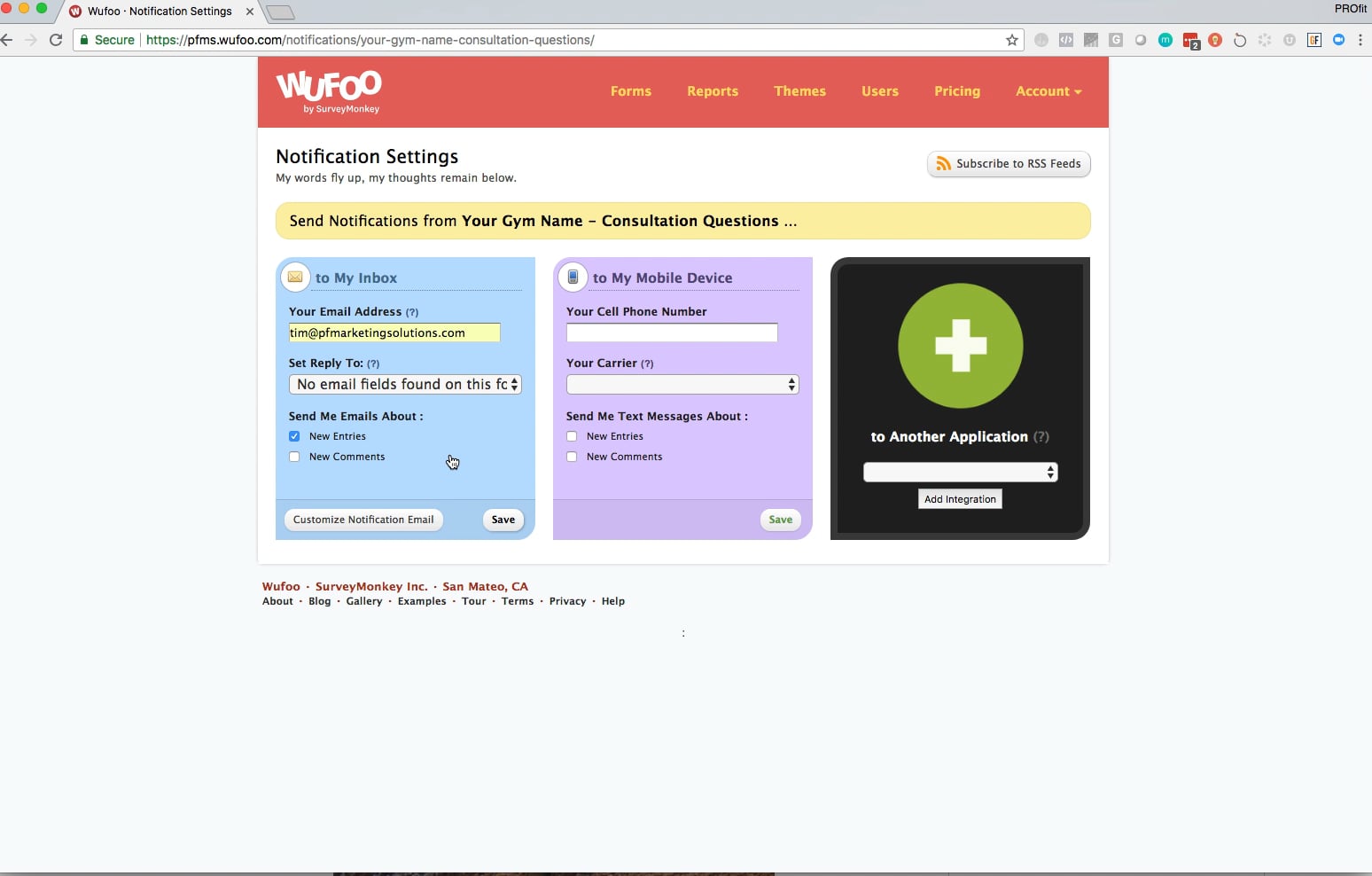 WuFoo Form Creation Tutorial on Vimeo
