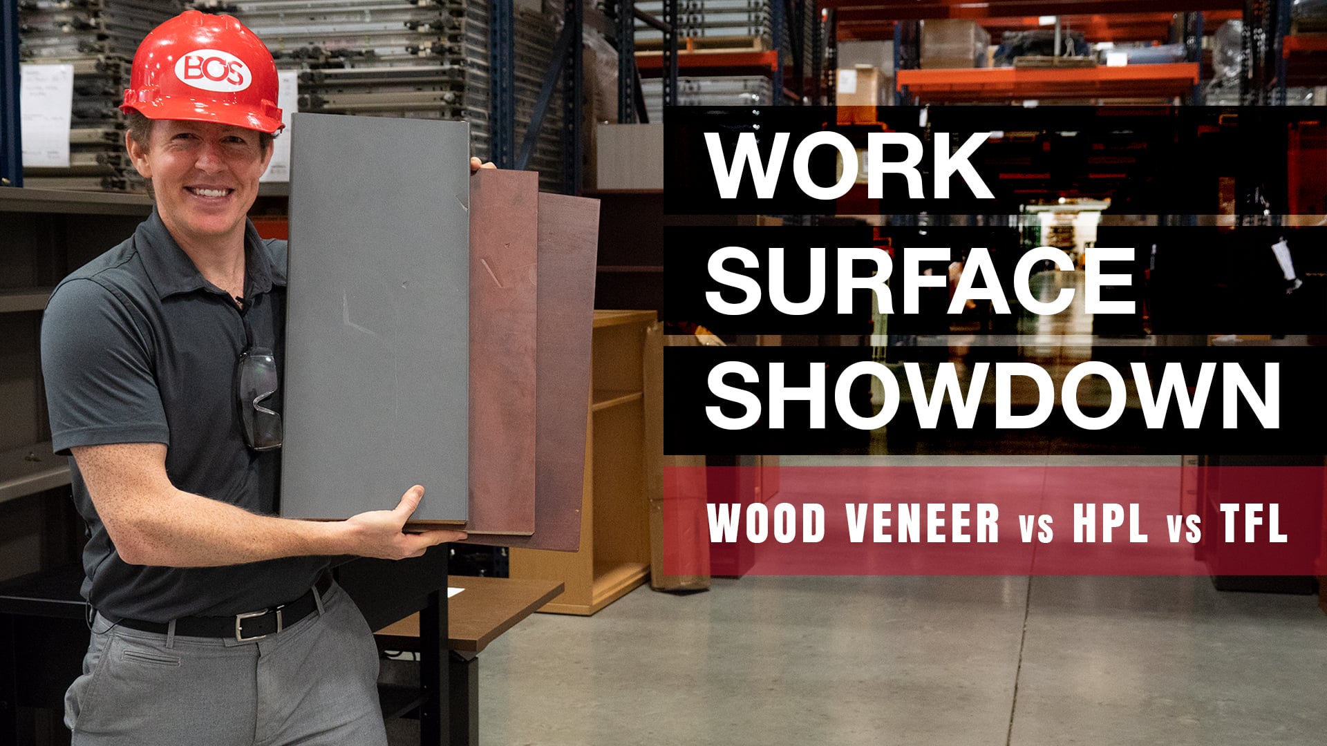 Epic Work Surface Showdown - Wood Veneer vs HPL vs TFL on Vimeo